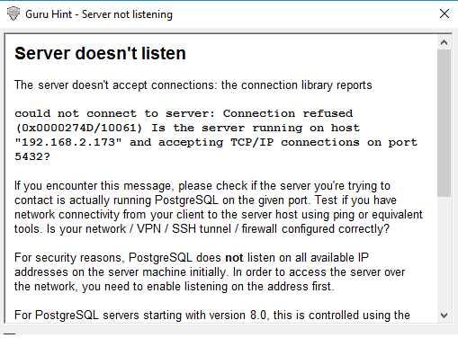 Solution For Server Not Listening In Postgres Server Helical It Solutions Pvt Ltd