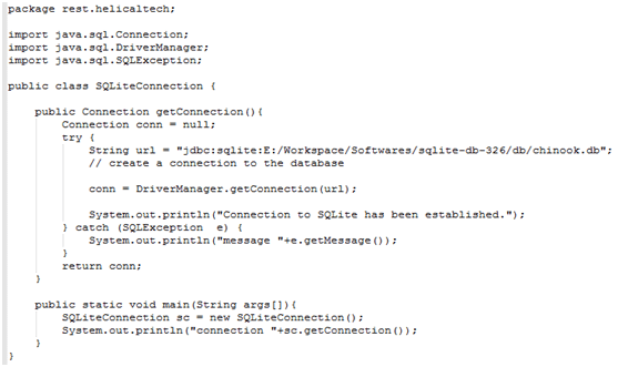 Connecting to SQLite Database in a Java Web Application - Helical IT ... Connecting to SQLite Database in a Java Web Application - Helical IT ...