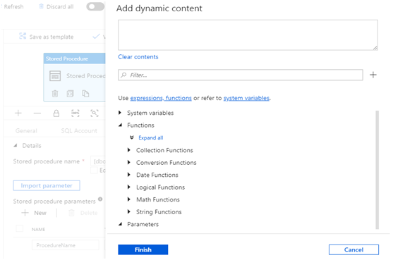 Use Lookup And For Each Activity And Iterate The Sql Procedure Activity
